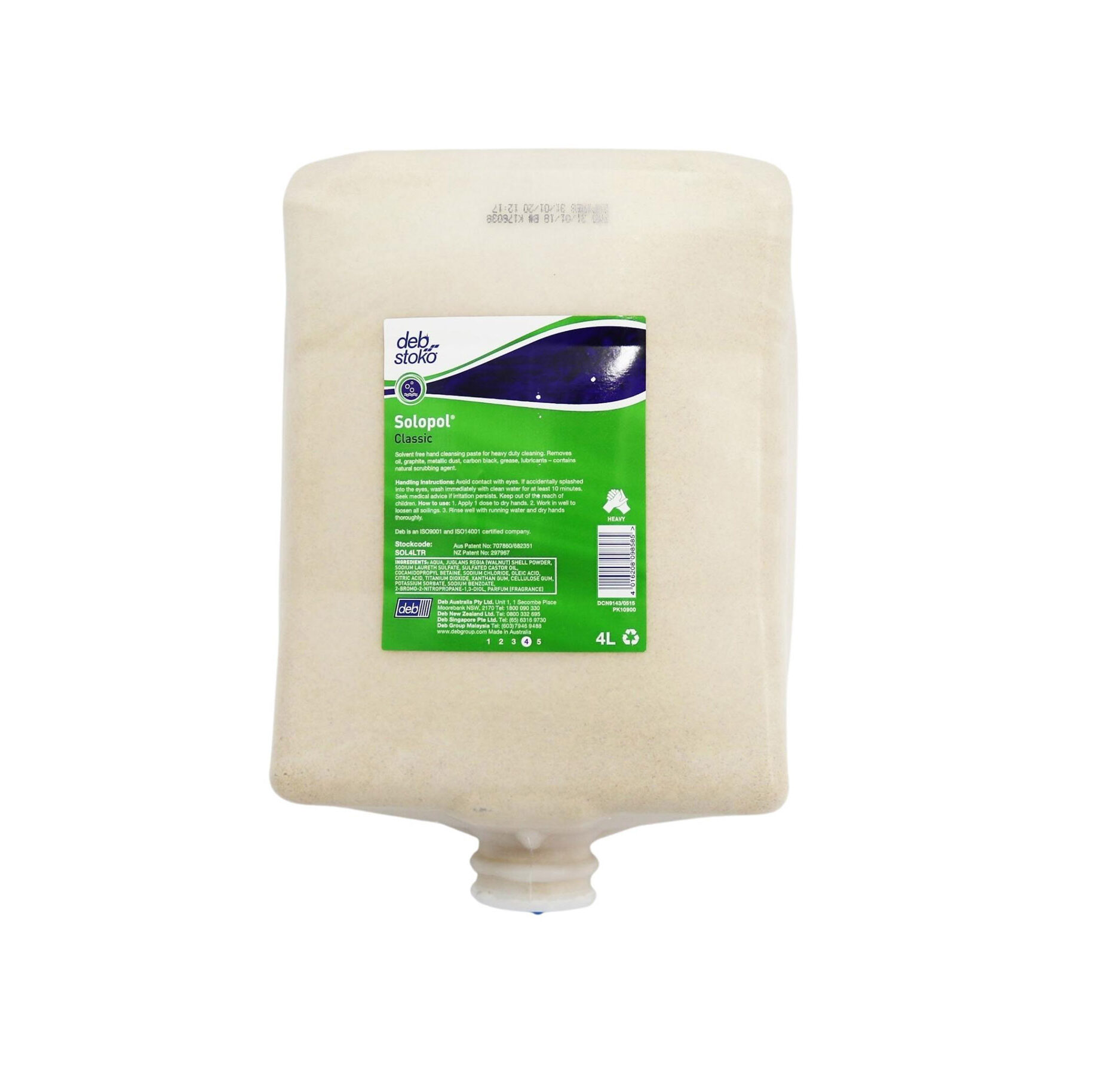 Deb Solopol Classic Refill 4L - BOS Cleaning Supplies