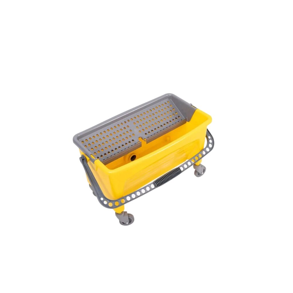 Deluxe Flat Mop Bucket With Drain - BOS Cleaning Supplies