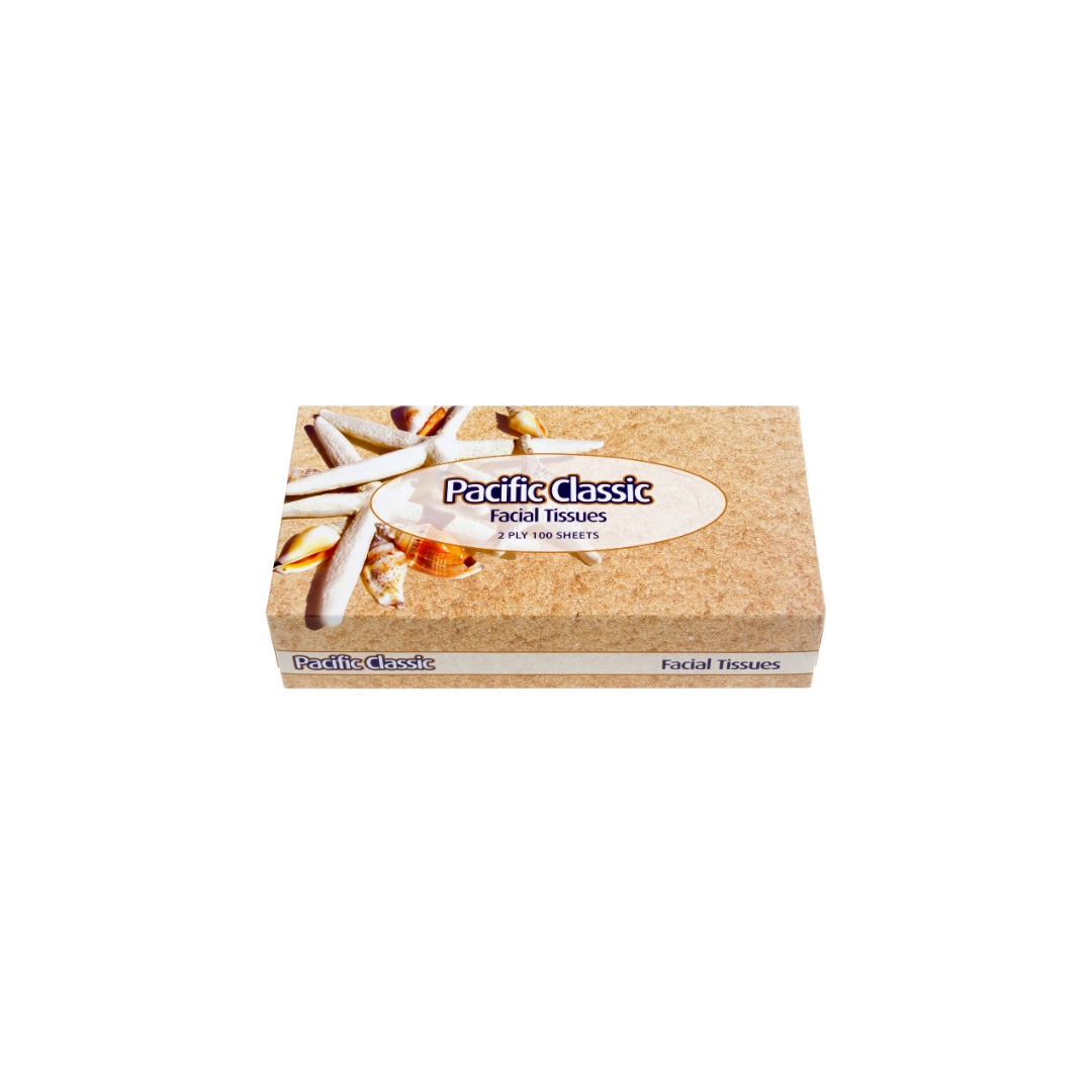 Pacific Classic Facial Tissue 48 Packets - 100 Sheets - BOS Cleaning ...