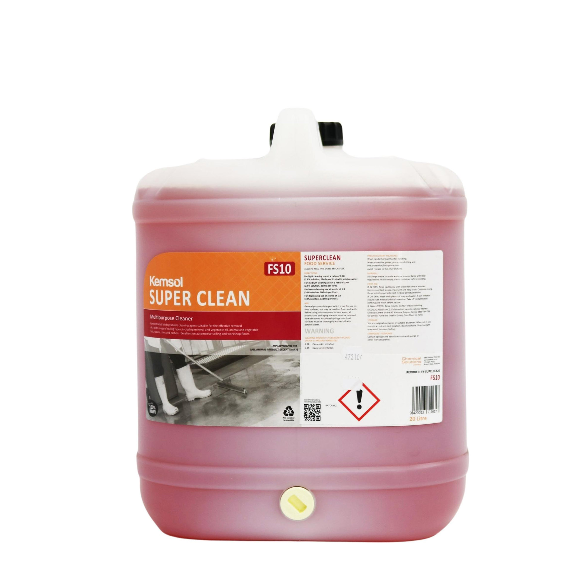 Super Clean Multipurpose Cleaner 20L - BOS Cleaning Supplies